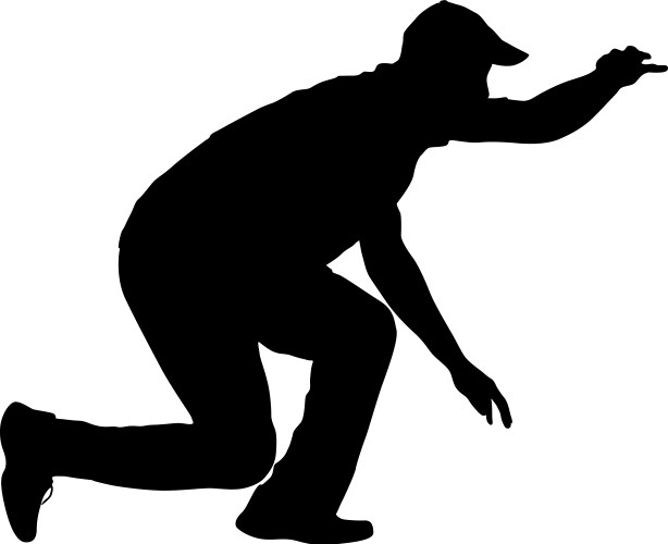 Silhouettes Man Lying Down Vector Images (73)