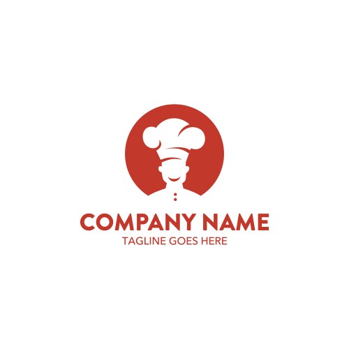 Girl chef emblem Royalty Free Vector Image - VectorStock