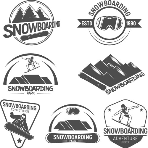 Snowboard 1 Royalty Free Vector Image - VectorStock
