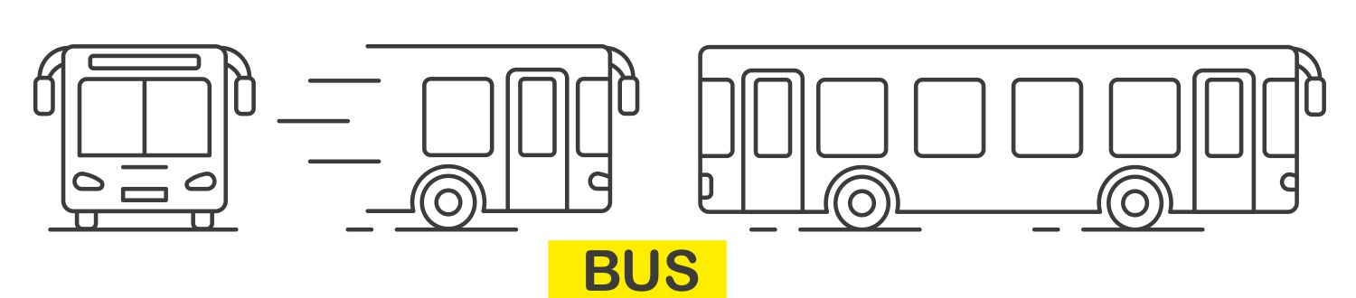 Public transport bus Royalty Free Vector Image