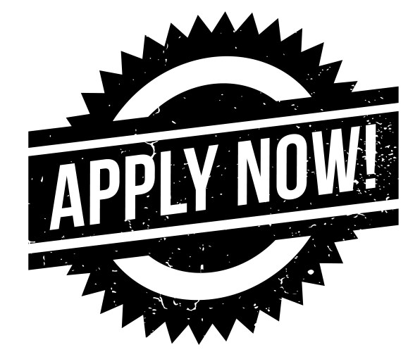 Apply now sticker Royalty Free Vector Image - VectorStock