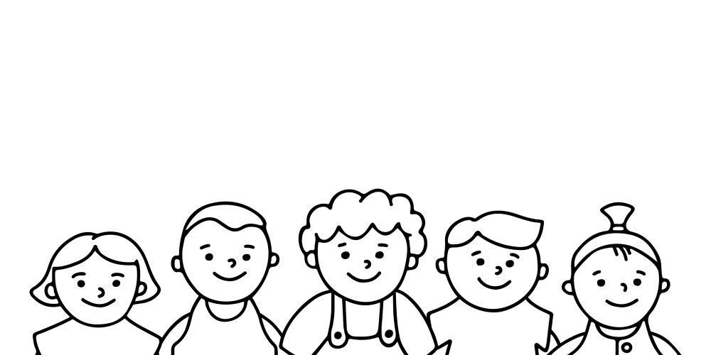 Simple Line Drawings Children Vector Images (over 9,000)