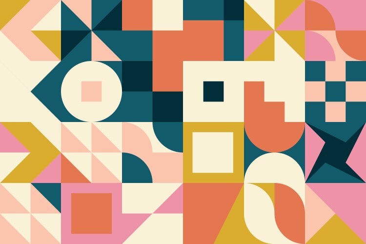 Abstract geo art pattern composition Royalty Free Vector Abstract geo art pattern composition Royalty Free Vector