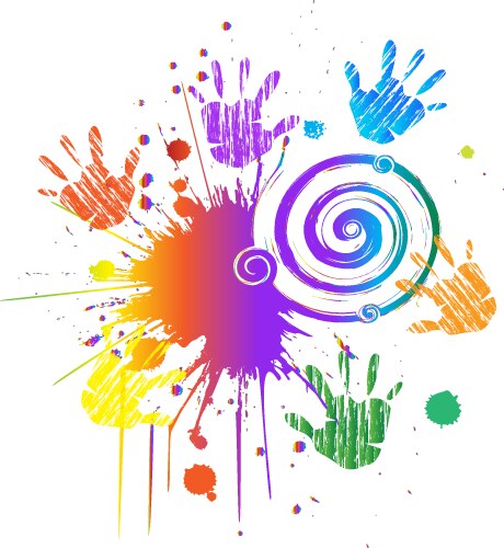 Paint splat space Royalty Free Vector Image - VectorStock
