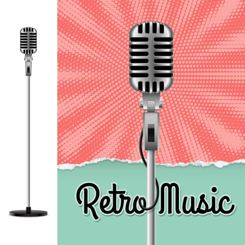 Karaoke microphone Royalty Free Vector Image - VectorStock