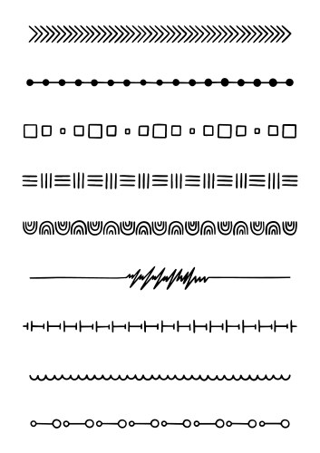 0035 hand drawn dividers Royalty Free Vector Image