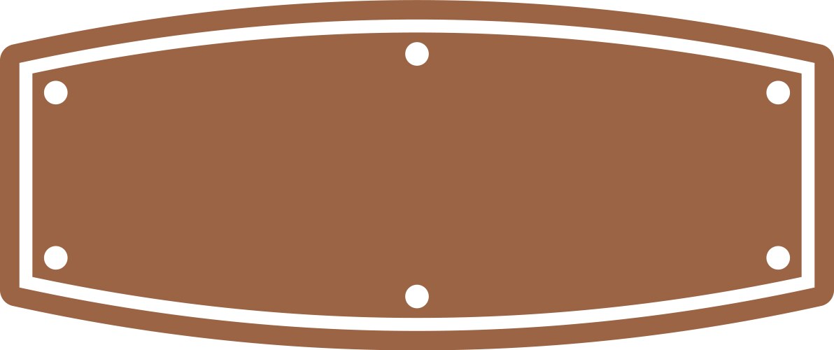 Blank western sign board graphic design template Vector Image