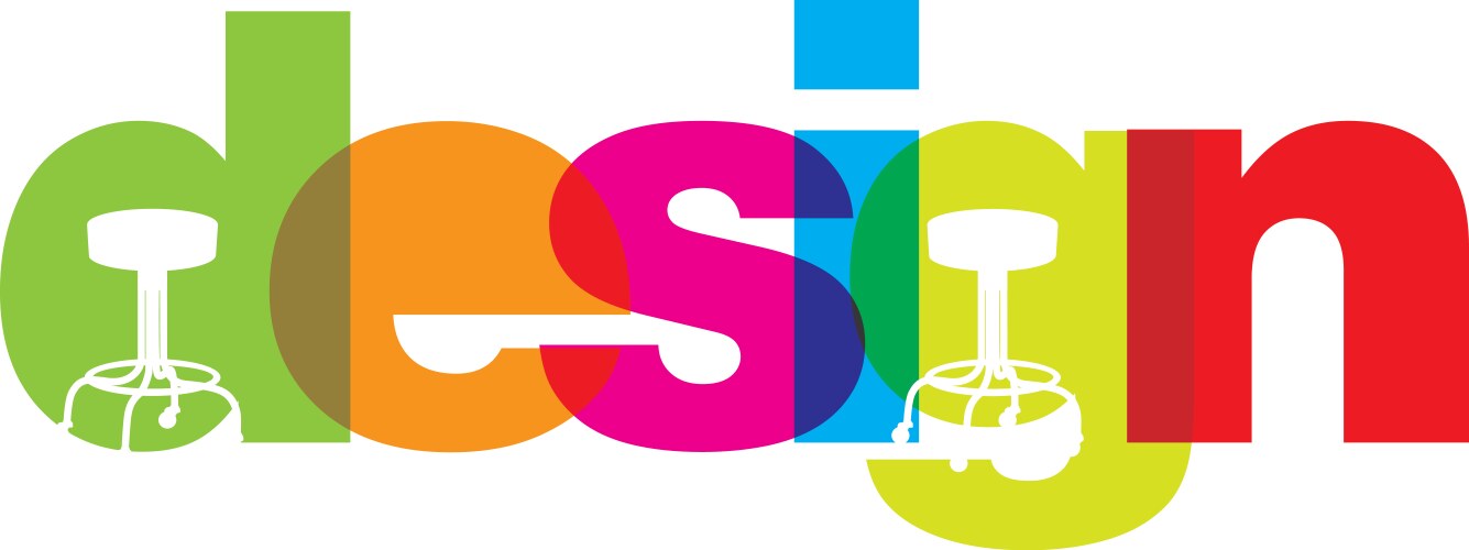 Font design for word reading Royalty Free Vector Image