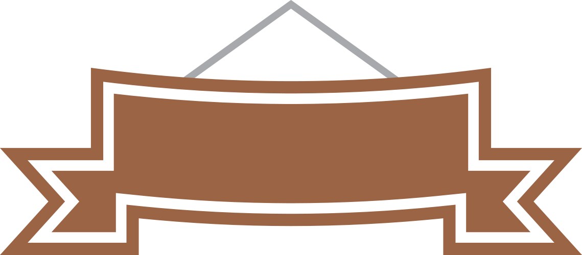 Blank western sign board graphic design template Vector Image