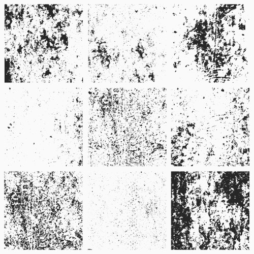 Pen hatch grunge textures set Royalty Free Vector Image