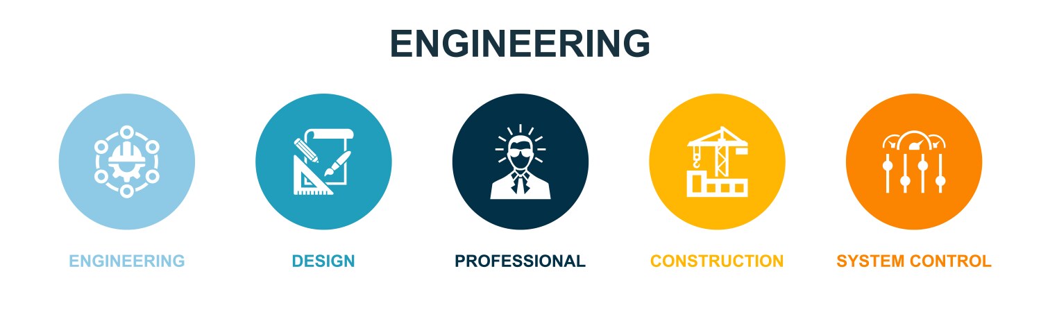 Engineering design professional construction Vector Image