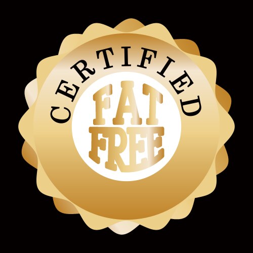 Fat egg lactose food labels Royalty Free Vector Image