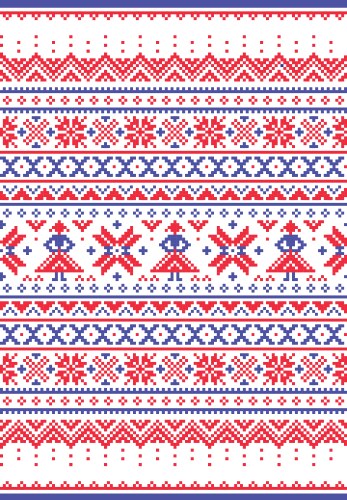 Sami seamless pattern lapland folk art Royalty Free Vector