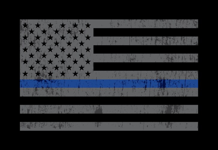 Police law enforcement grunge flag Royalty Free Vector Image
