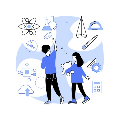 Stem Education Abstract Concept Royalty Free Vector Image