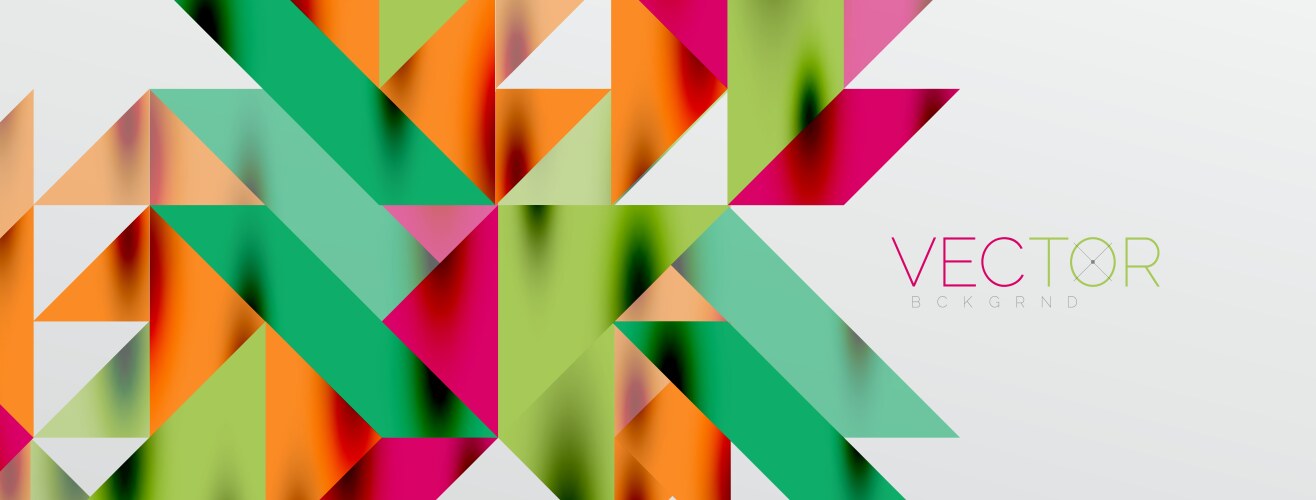 Tech minimal overlapping triangle shapes elements Vector Image