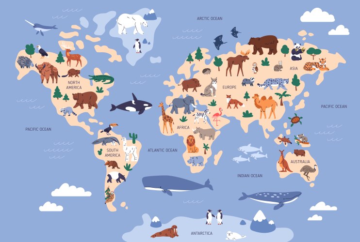 World Map Kid Vector Images (over 2,400)