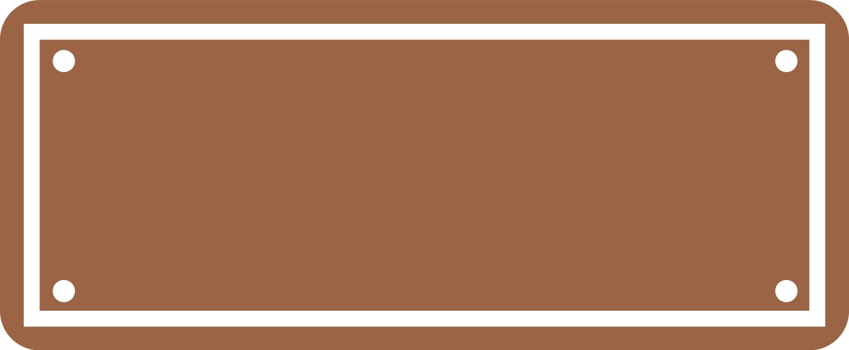 Blank western sign board graphic design template Vector Image