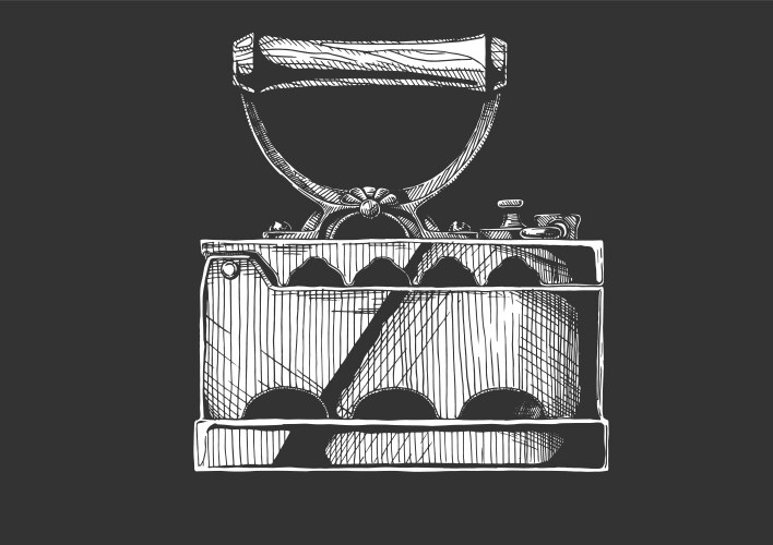 Charcoal Iron Drawn Vector Images (42)