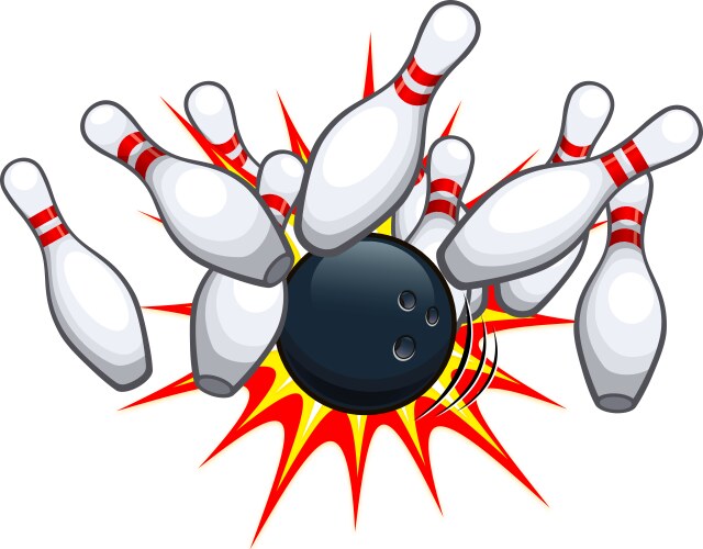 Bowling Royalty Free Vector Image - VectorStock