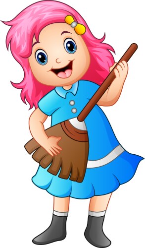 Happy graduation girl cartoon Royalty Free Vector Image