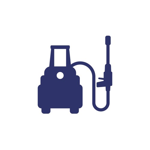 Set pressure washer machine electric Royalty Free Vector