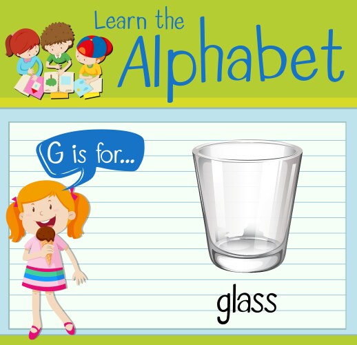 Flashcard letter m is for mug Royalty Free Vector Image