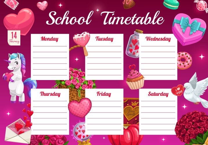 Flower Timetable Vector Images (over 520)