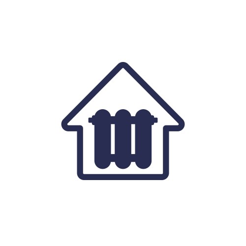 Heater or electric radiator line icon Royalty Free Vector