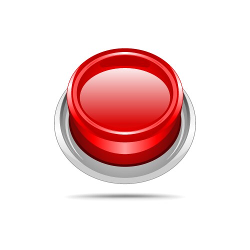 Red button Royalty Free Vector Image - VectorStock