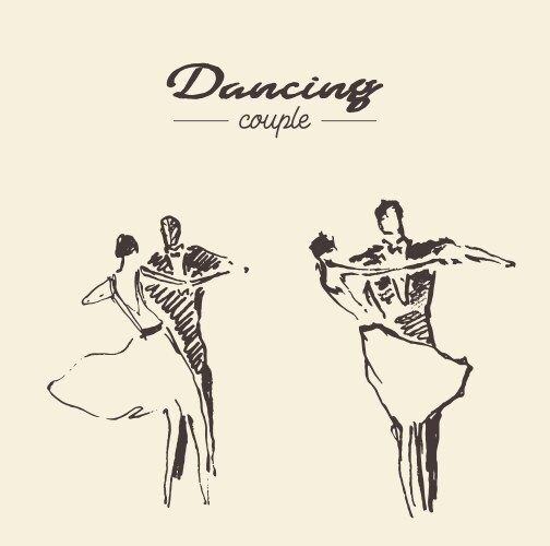 Couple Dancing Sketch Vector Images (over 1,100)