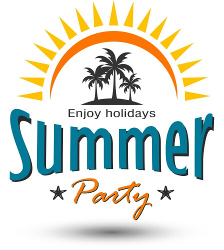 Summer logo Royalty Free Vector Image - VectorStock