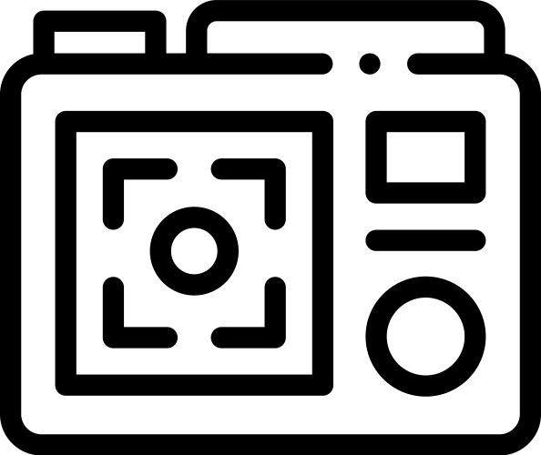 Cms icon thin linear style design isolated Vector Image