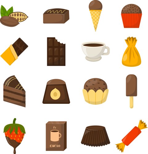 Chocolate candies Royalty Free Vector Image - VectorStock