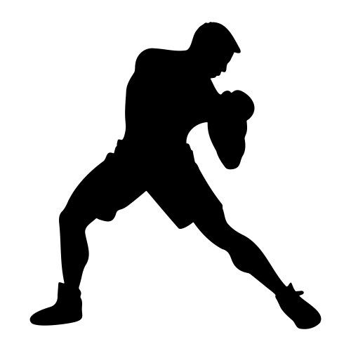 Simple boxer logo Royalty Free Vector Image - VectorStock