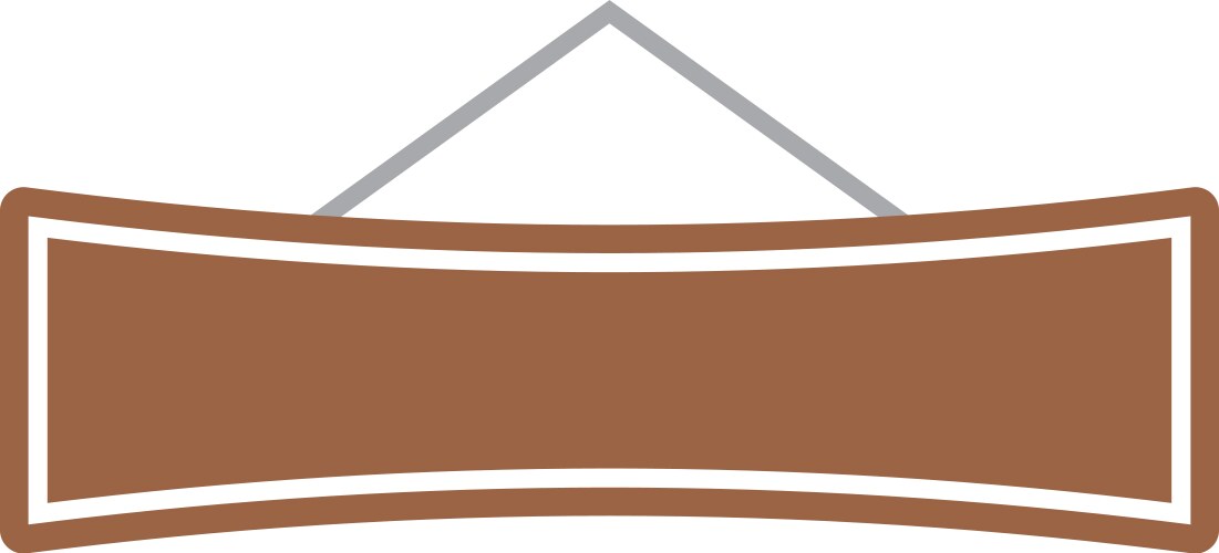 Blank western sign board graphic design template Vector Image