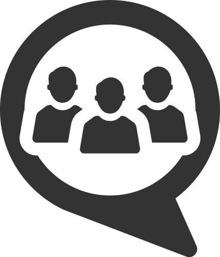 Social integration icon Royalty Free Vector Image