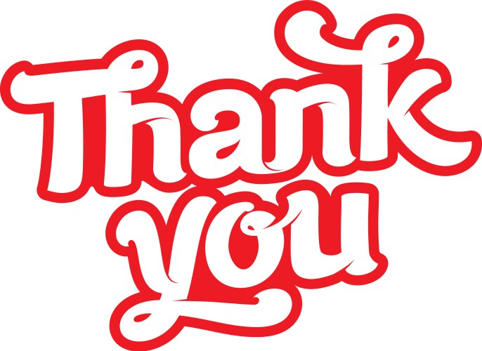 Thank you card image Royalty Free Vector Image