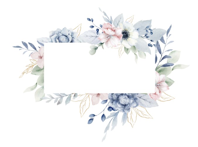 Blue Flower Border Vector Images (over 20,000)