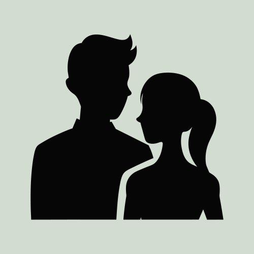 Couple Photo Royalty Free Vector Image Vectorstock