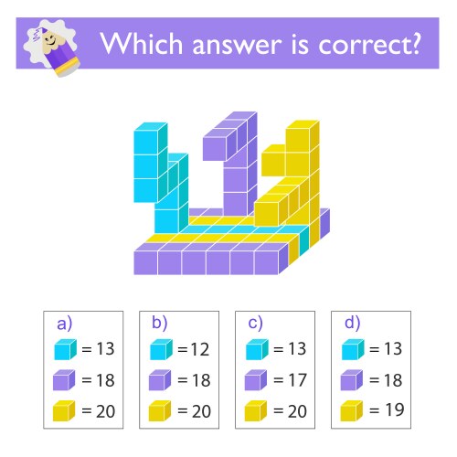 Math Activity For Children Royalty Free Vector Image