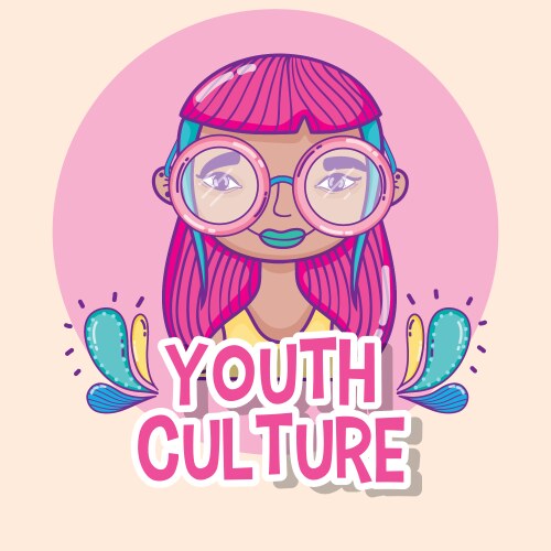 Youth culture avatar Royalty Free Vector Image