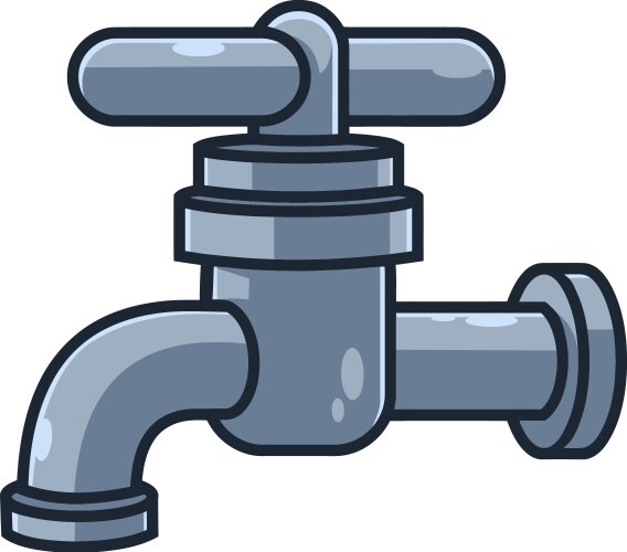 Cartoon tap Royalty Free Vector Image - VectorStock