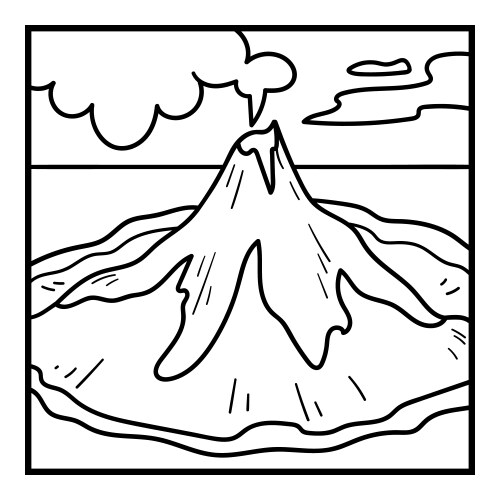 Volcano Outline Vector Images (over 2,600)