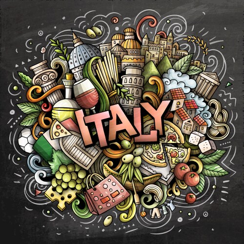 Italy Doodles Vector Images (over 4,200)