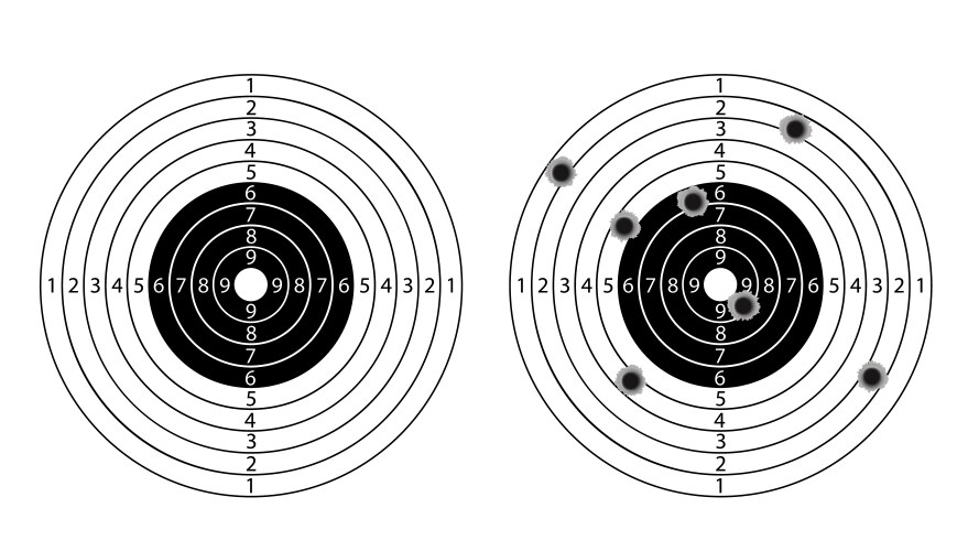 Target for shooting practice Royalty Free Vector Image