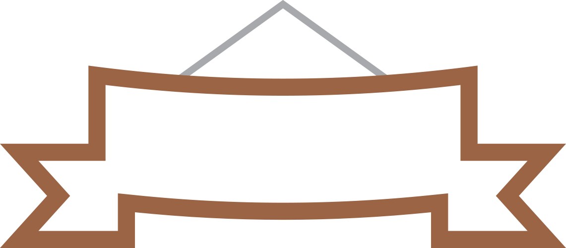 Blank western sign board graphic design template Vector Image