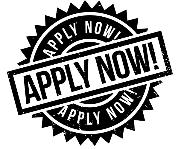 Apply now sticker Royalty Free Vector Image - VectorStock