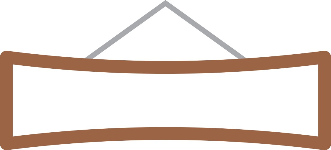 Blank western sign board graphic design template Vector Image