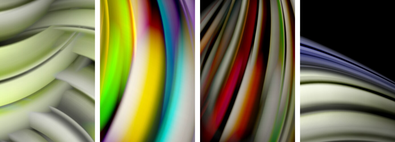 Blurred color line backgrounds Royalty Free Vector Image